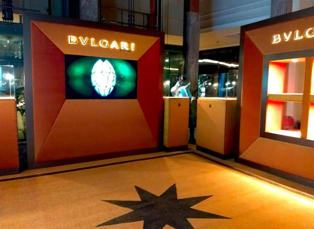 Special projects - Bvlgari display - The Works India